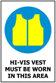 Hi-Vis must be worn 340 x 230 - Rifft Safety Solutions