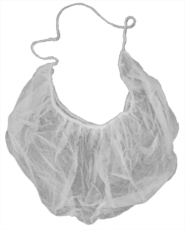Disposable PP Beard Cover Single Loop – White (1 Carton) - Rifft Safety Solutions