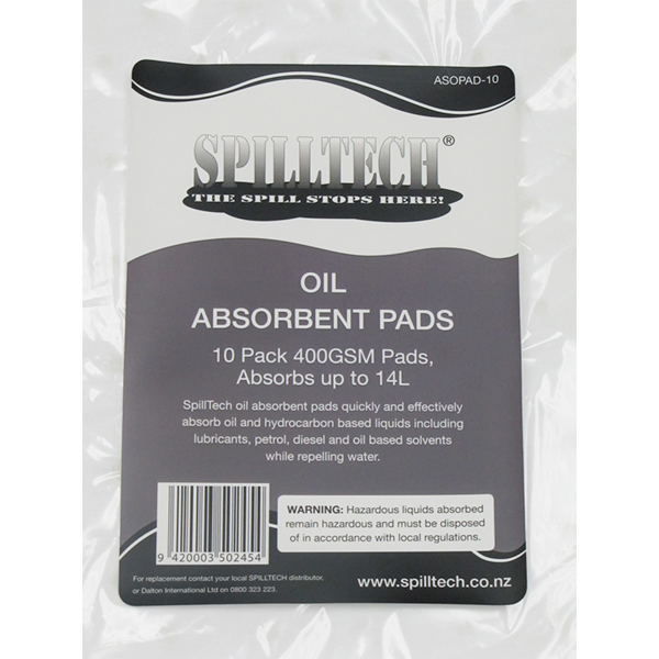 SpillTech® Oil Only Pads - 400GSM - 10 Pack - Rifft Safety